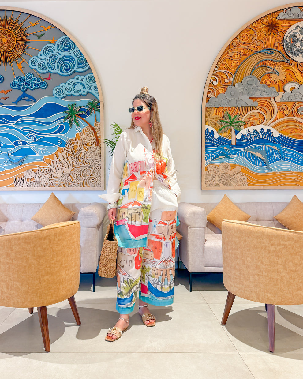 ARTISTIC MURAL JOURNEY CO-ORD SET